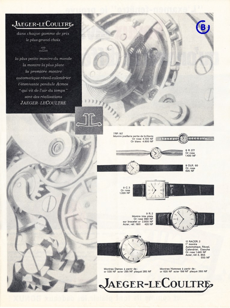 1960: Introduction of the Jaeger-LeCoultre JL logo – The Blomman Watch ...