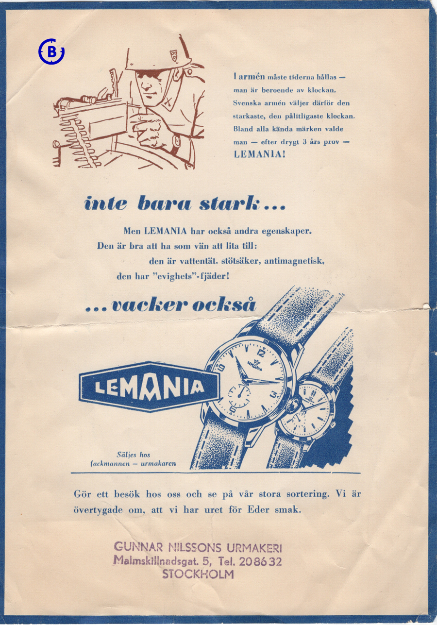 Lemania 817 “Viggen”, a Swedish Air Force watch – The Blomman Watch Report