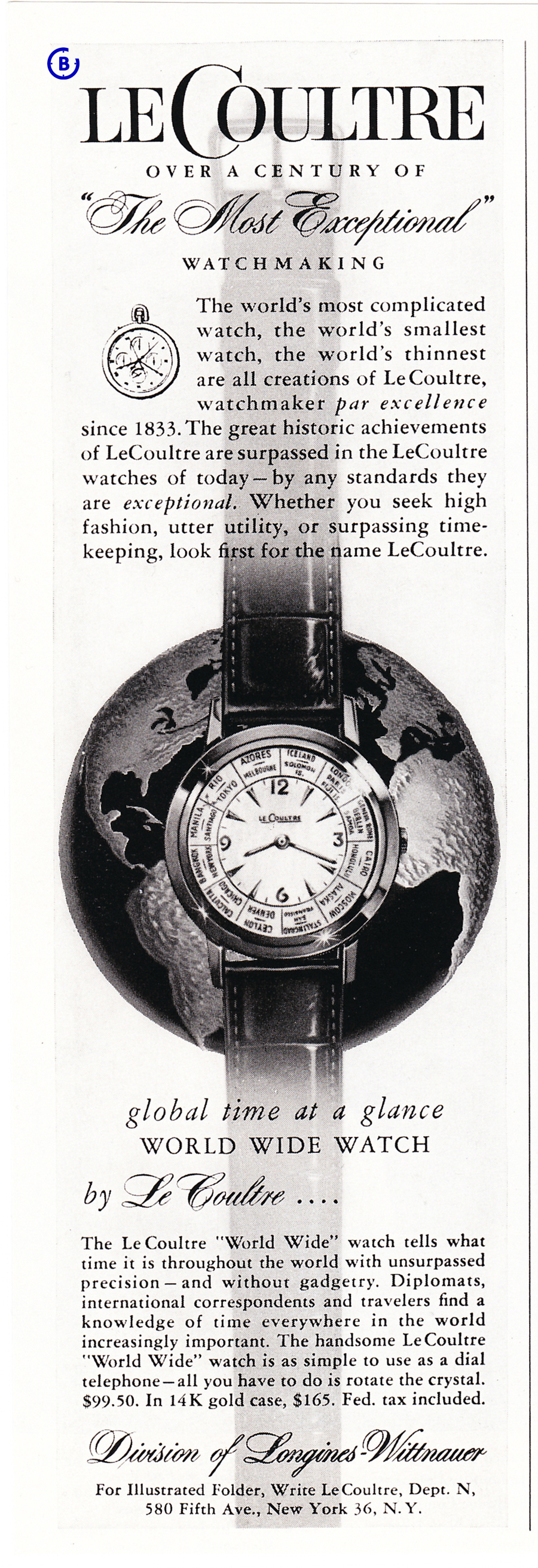 Jaeger-LeCoultre and the U.S. market: Special watches – the World Wide ...